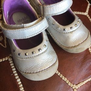 Stride Rite | Shoes | Stride Rite Silver Mary Jane Shoes | Poshmark